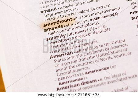 Word Phrase Amendment Image & Photo (Free Trial) | Bigstock