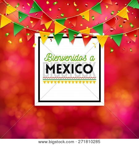 Welcome Mexico Poster Vector & Photo (Free Trial) | Bigstock