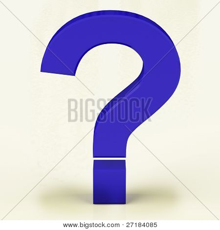 Blue Question Mark Image & Photo (Free Trial) | Bigstock