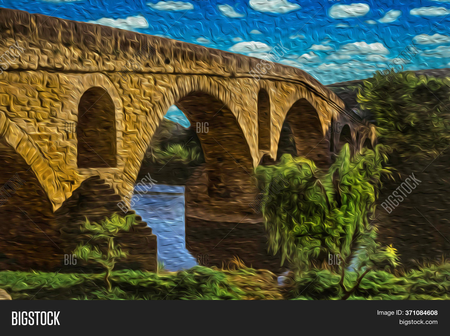 Gothic Stone Bridge On Image & Photo (Free Trial) | Bigstock