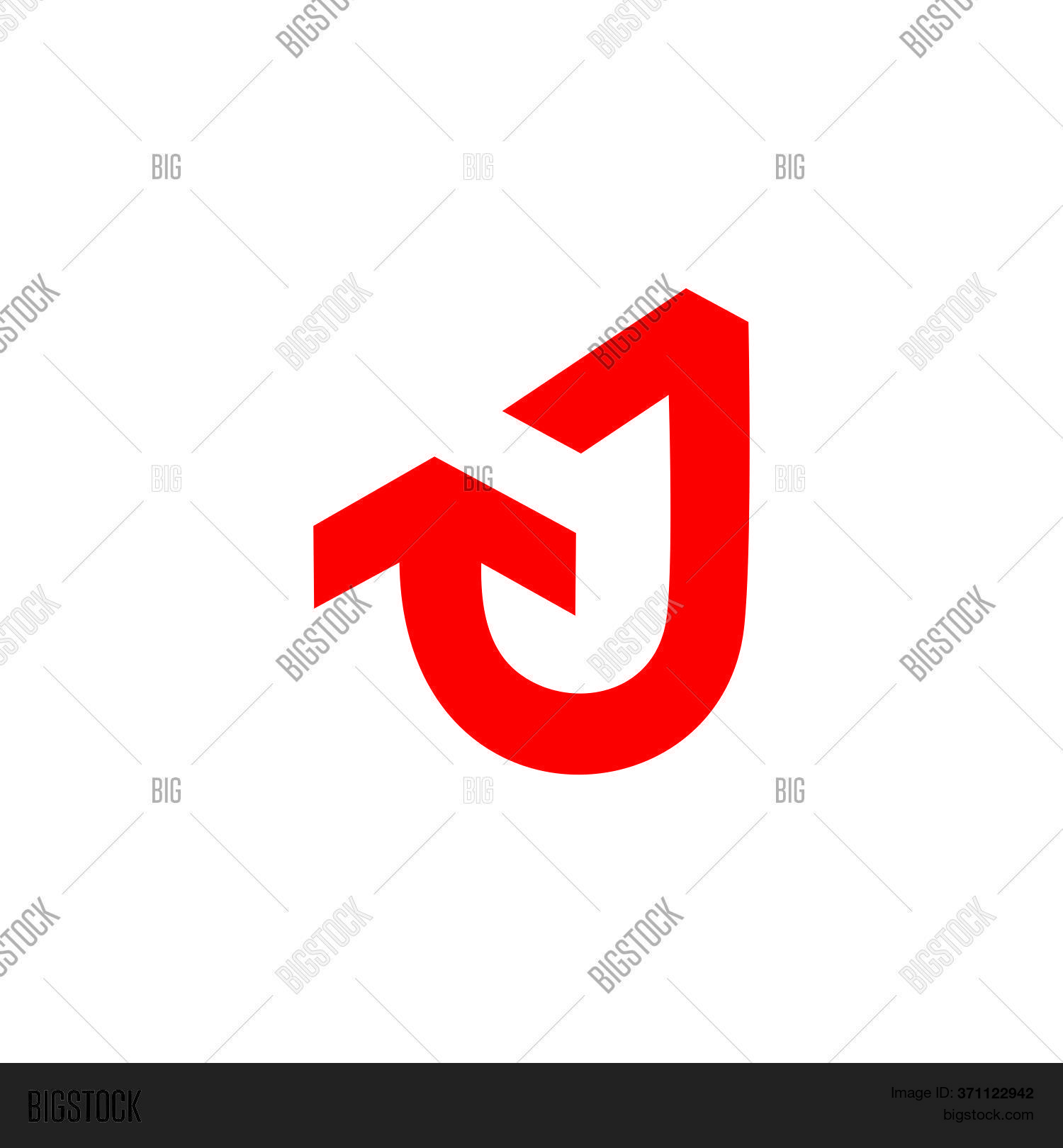 Letter J Arrow Vector & Photo (Free Trial) | Bigstock