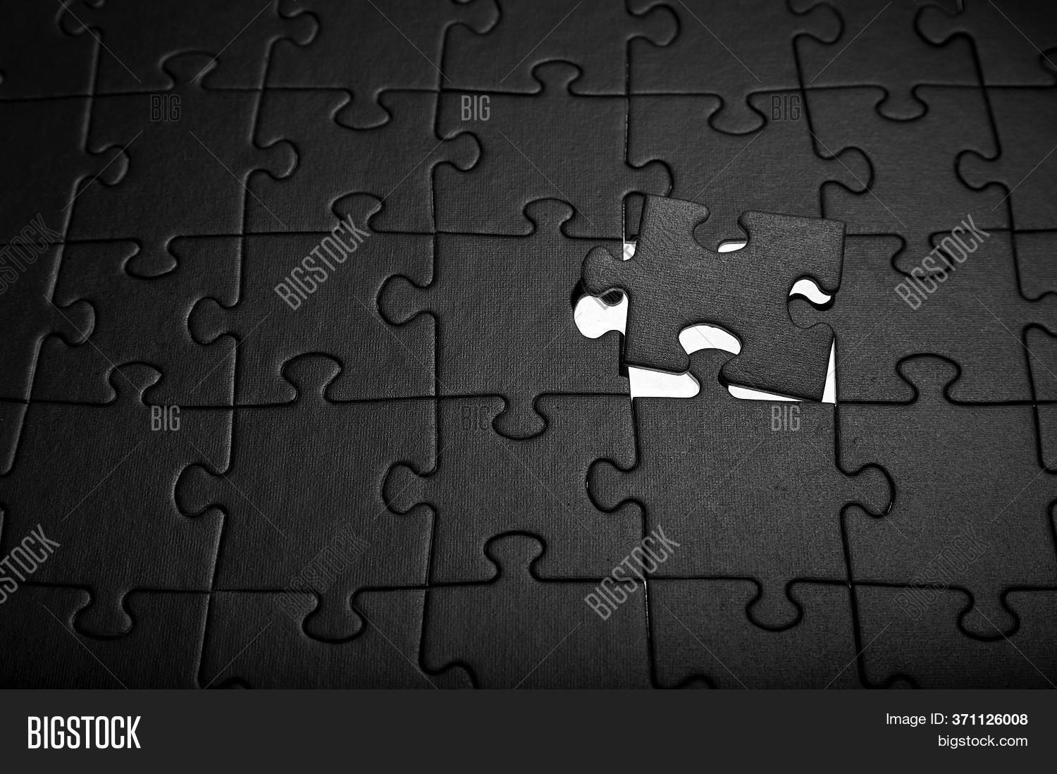 Puzzles Black. Image & Photo (Free Trial) | Bigstock