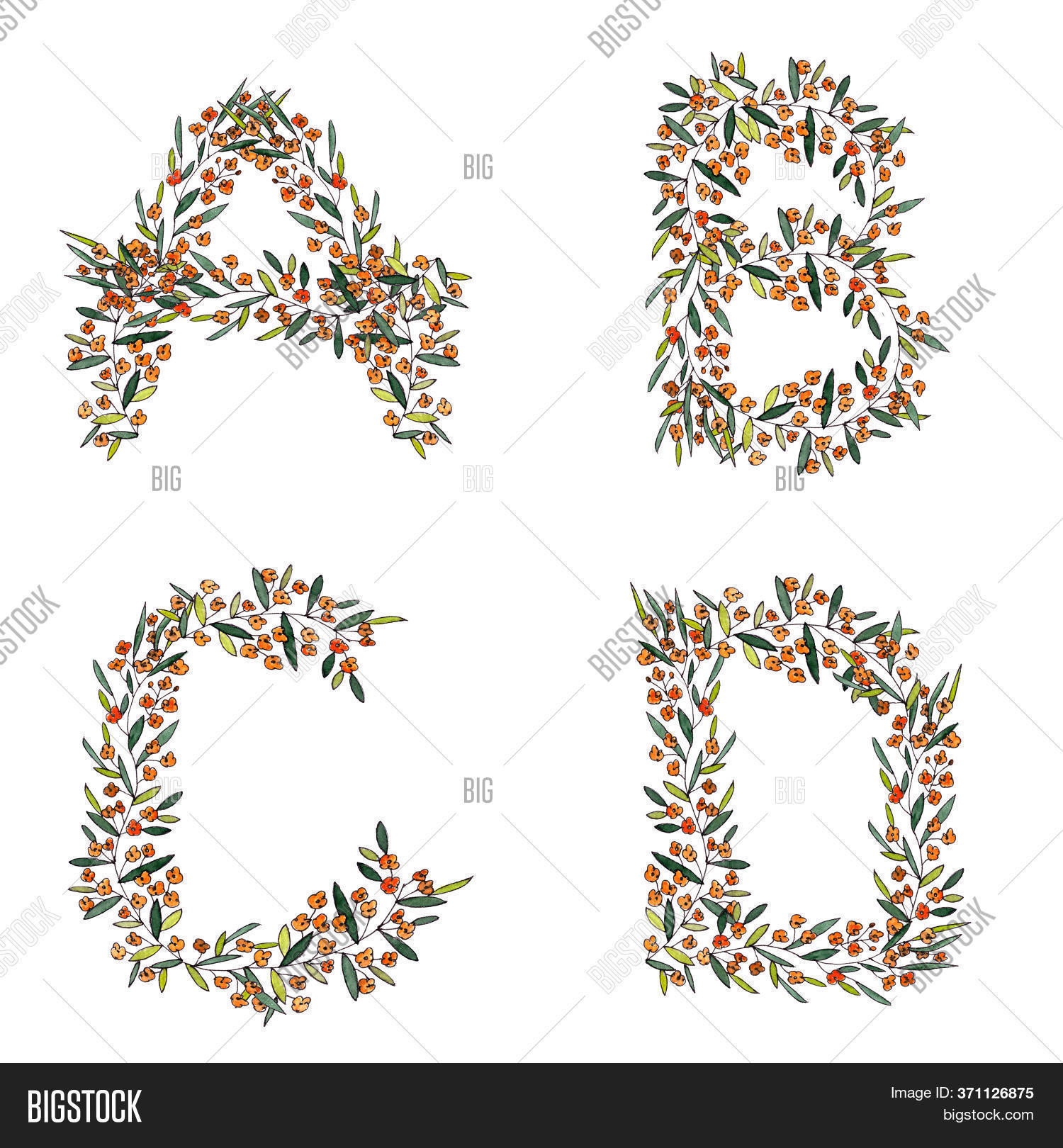 , B, C, D. Letters Image & Photo (Free Trial) | Bigstock