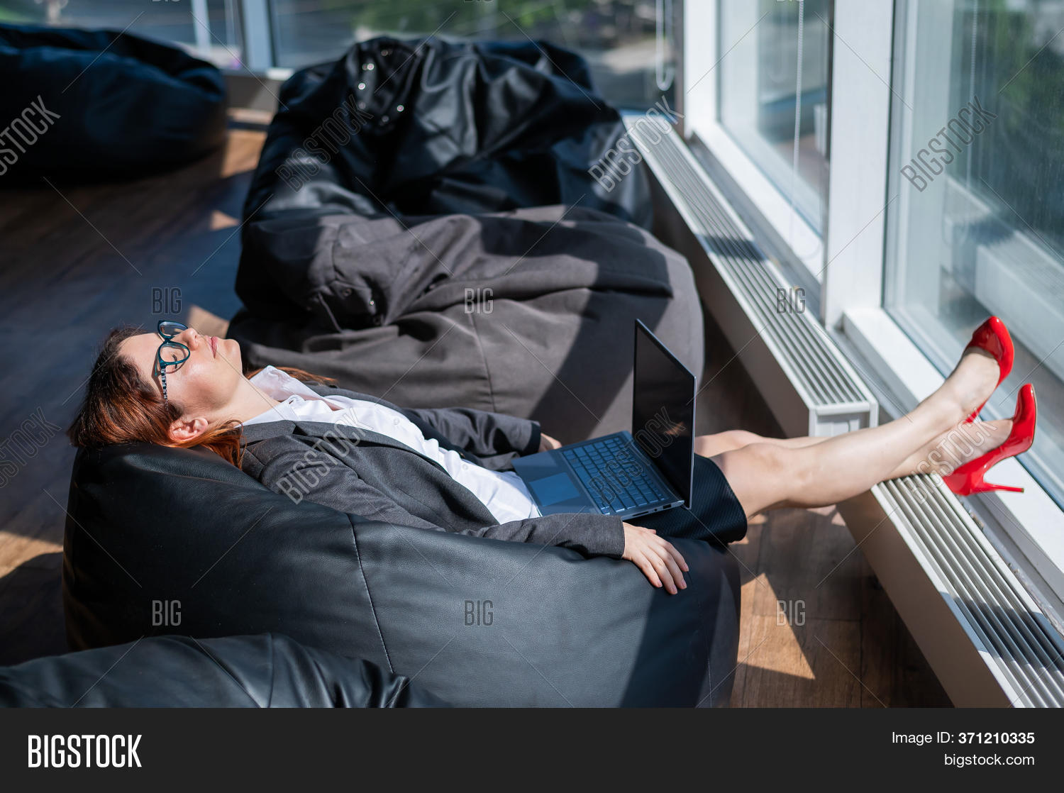 Woman Falling Asleep At Work