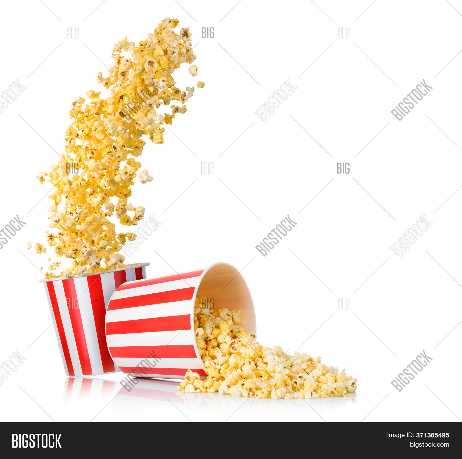Set Flying Popcorn Image & Photo (Free Trial) | Bigstock