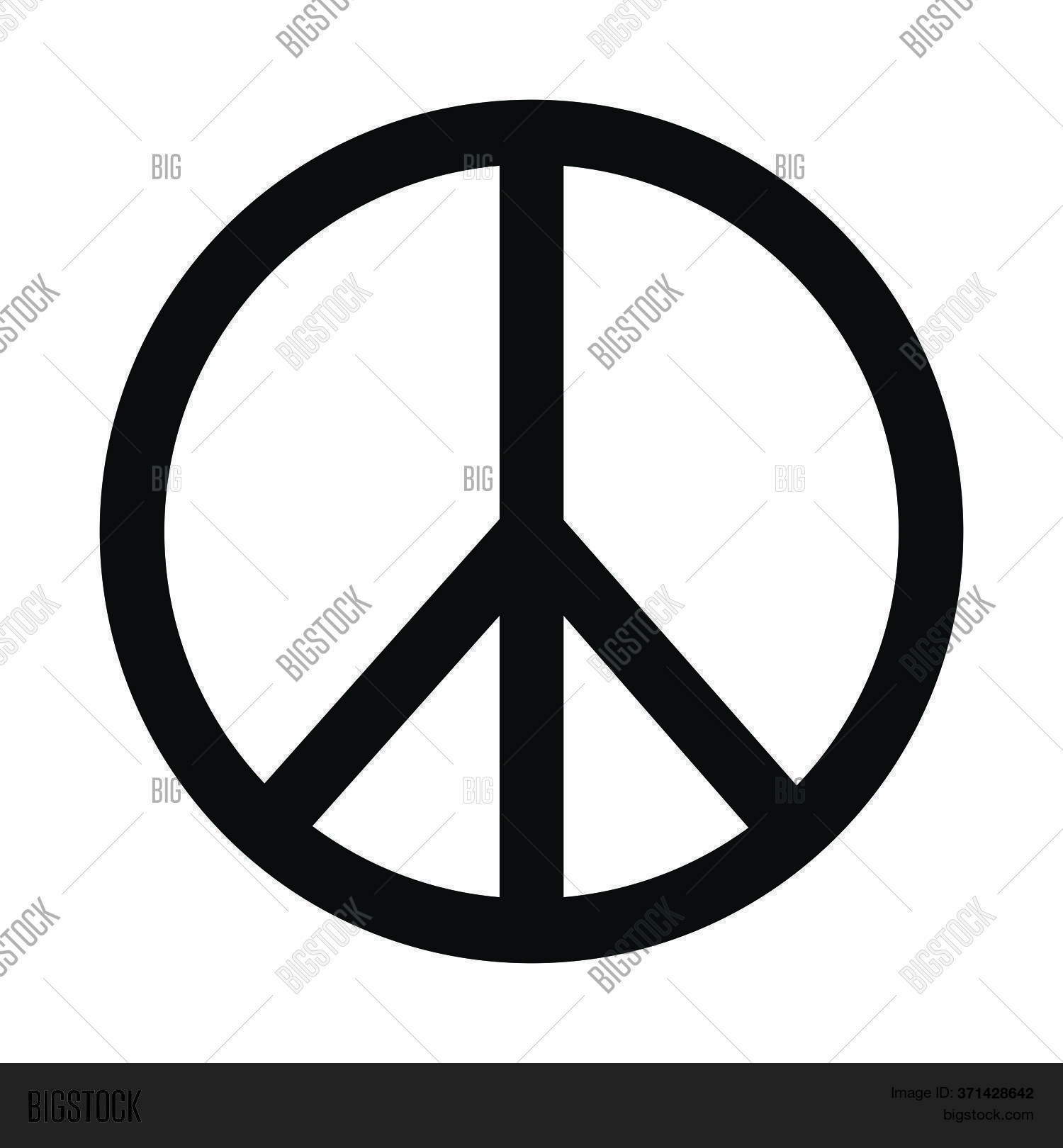 Peace Sign Logo Icon Vector & Photo (Free Trial) | Bigstock