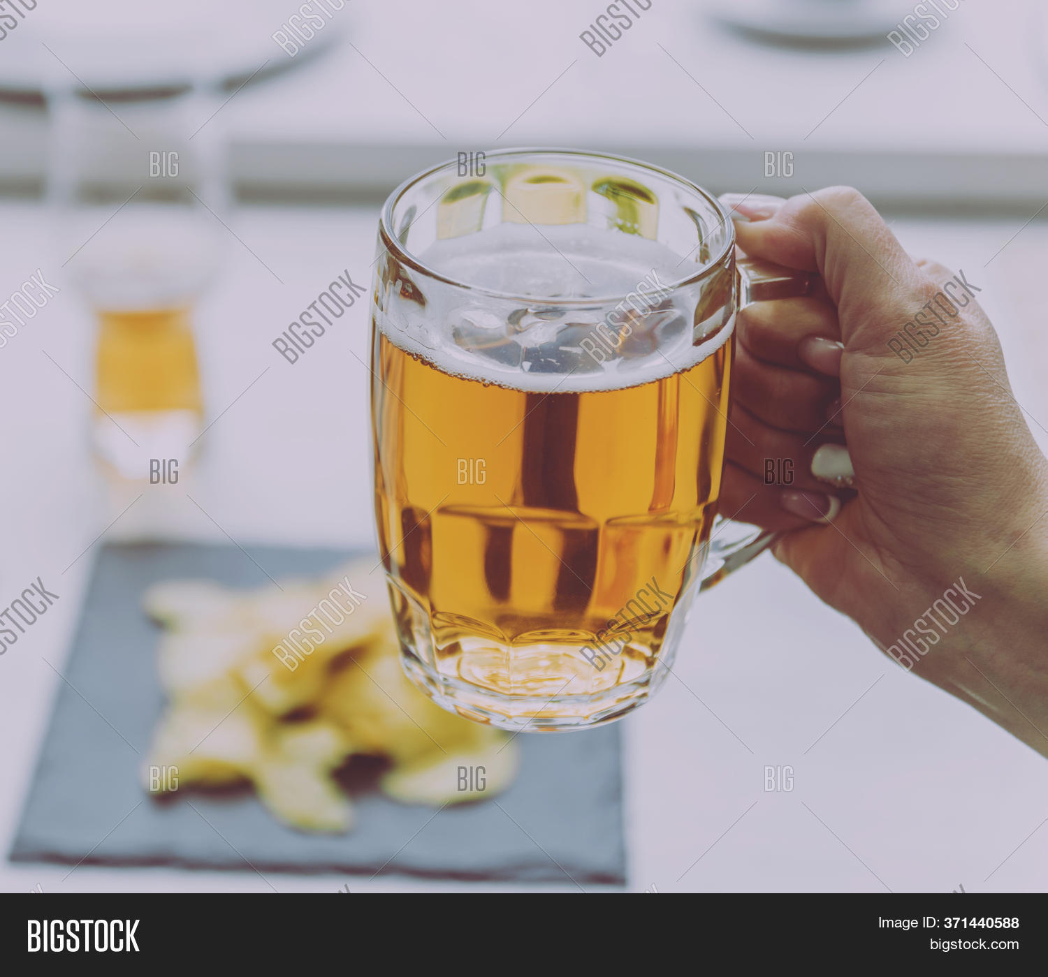 Glass Lager Beer Hands Image & Photo (Free Trial) | Bigstock