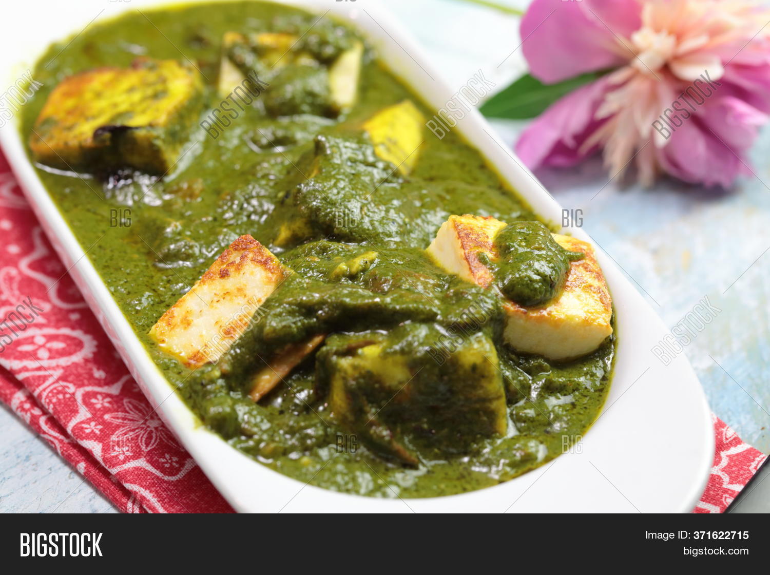 Bowl Palak Paneer Made Image & Photo (Free Trial) | Bigstock