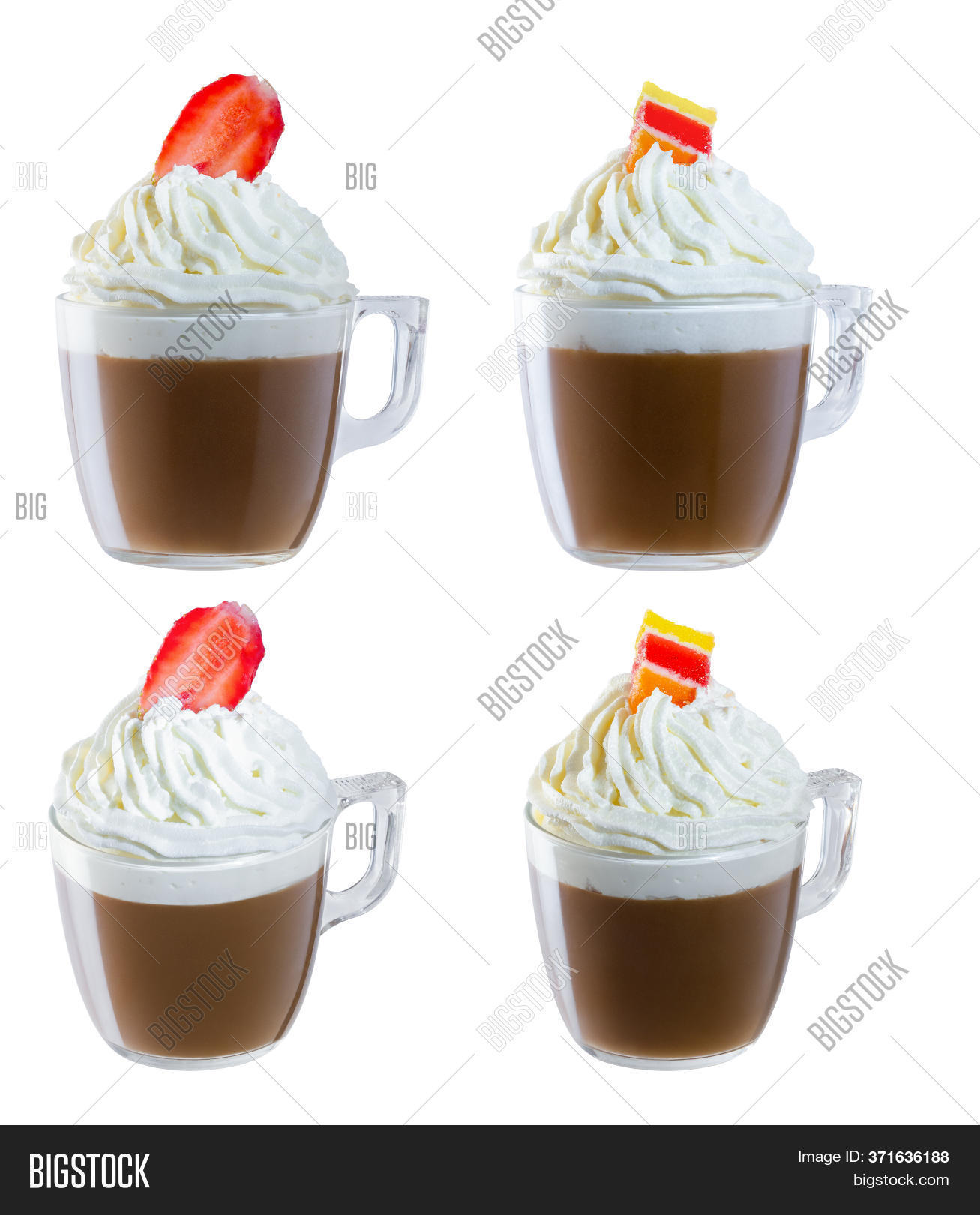 Cappuccino Glass Mug Image & Photo (Free Trial) | Bigstock