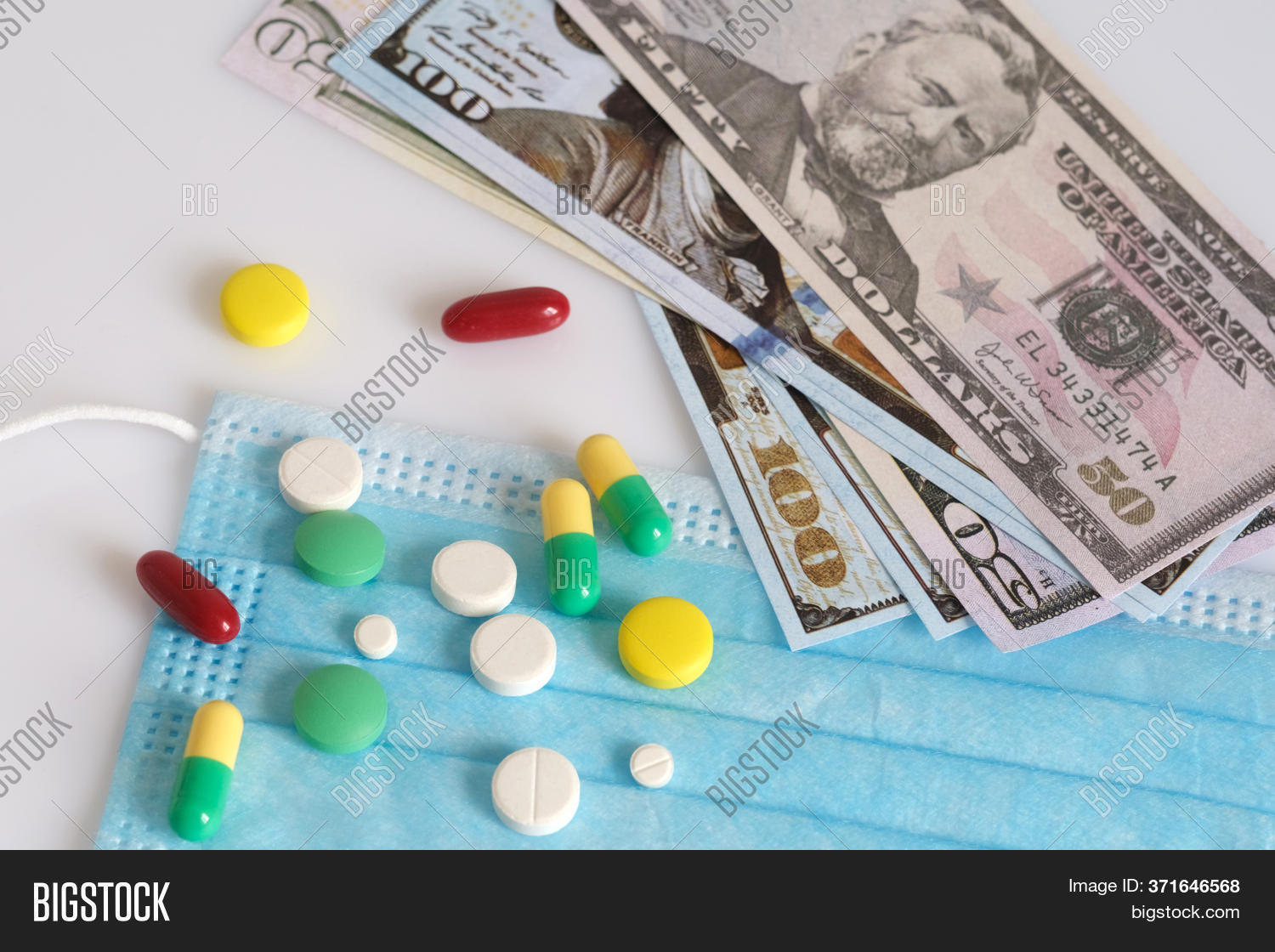 Dollars Medical Mask, Image & Photo (Free Trial) | Bigstock