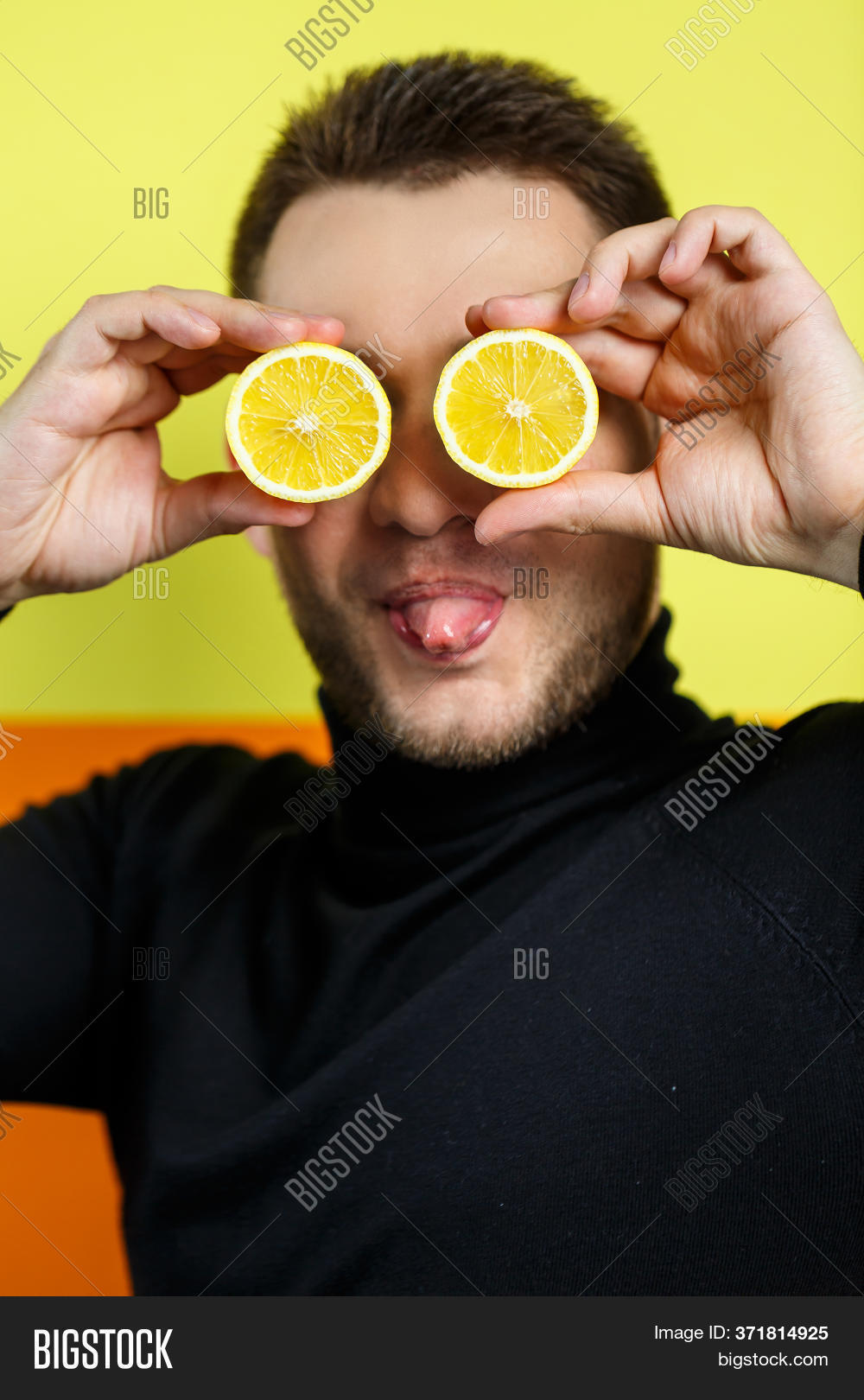 Portrait Man On Yellow Image & Photo (Free Trial) | Bigstock
