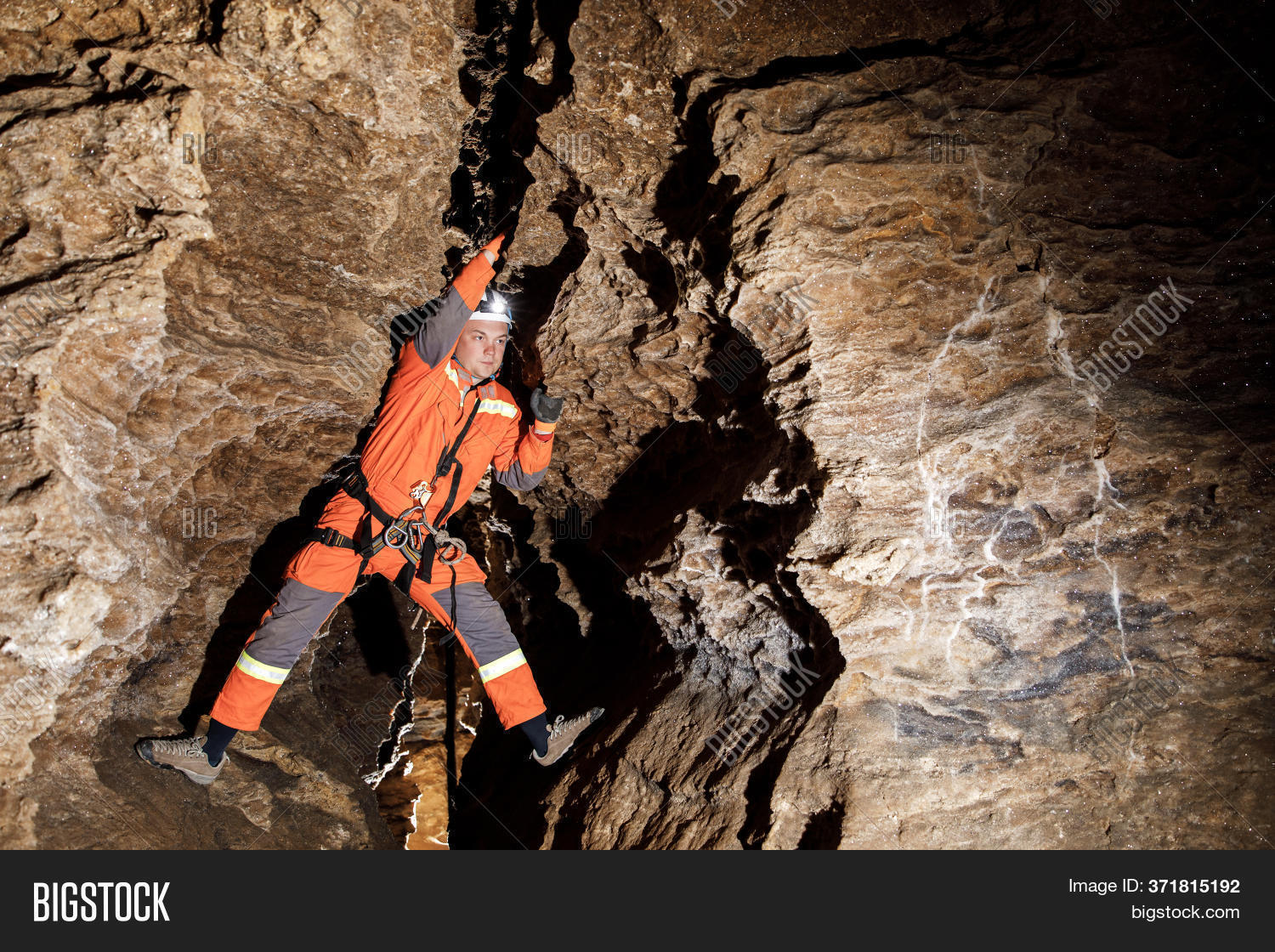 Speleologist Descend Image & Photo (Free Trial) | Bigstock