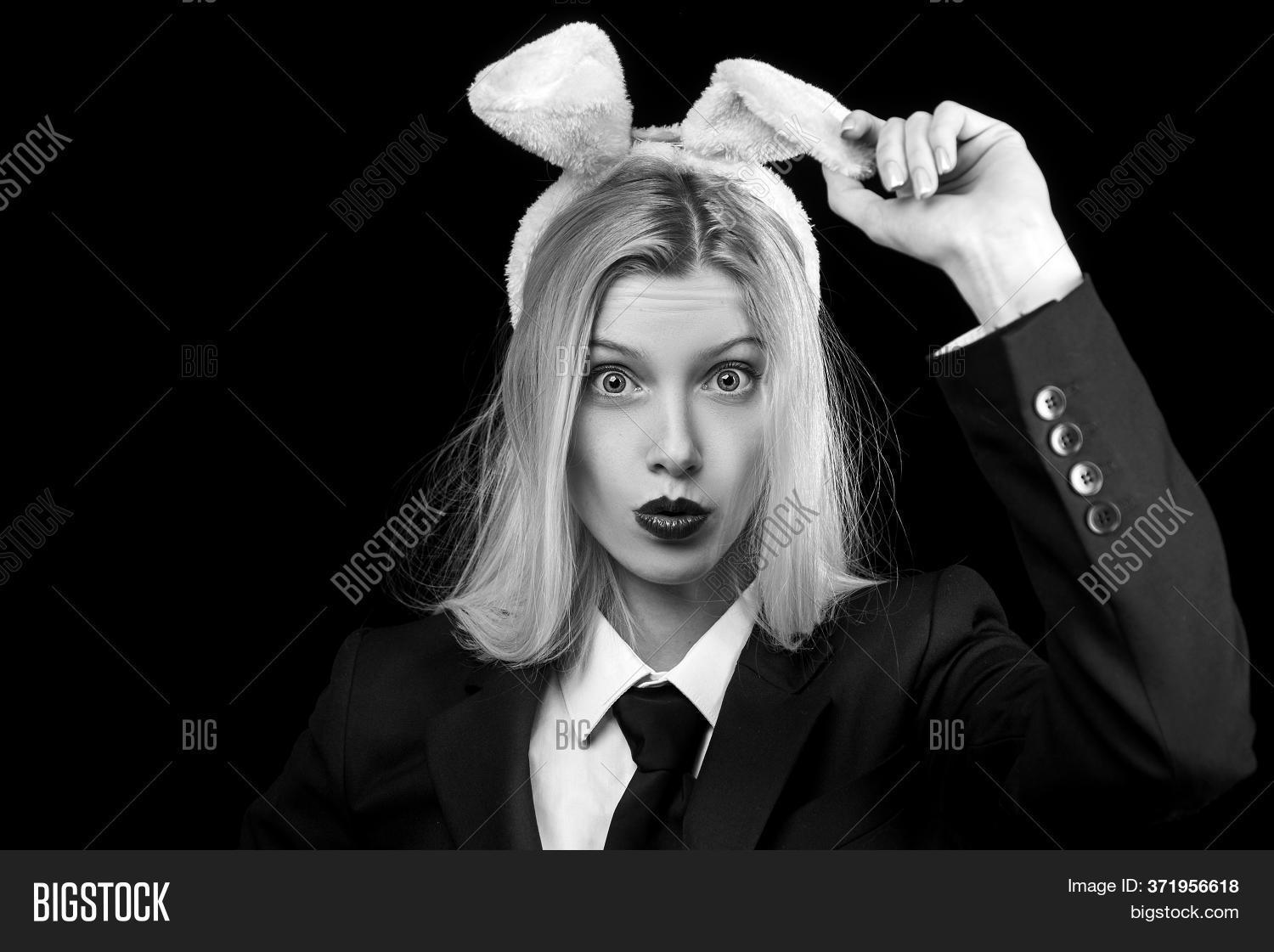 Woman Rabbit Easter Image & Photo (Free Trial) | Bigstock