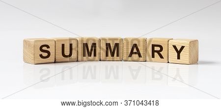 Summary Word On Wooden Image & Photo (Free Trial) | Bigstock
