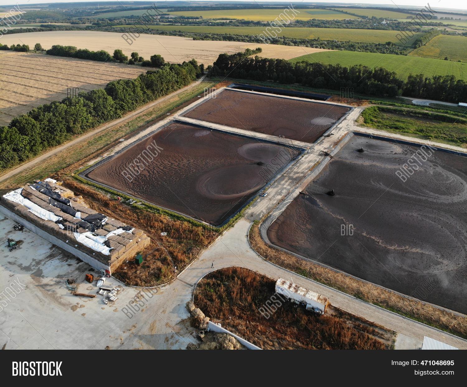 Aerial View Wastewater Image & Photo (Free Trial) | Bigstock