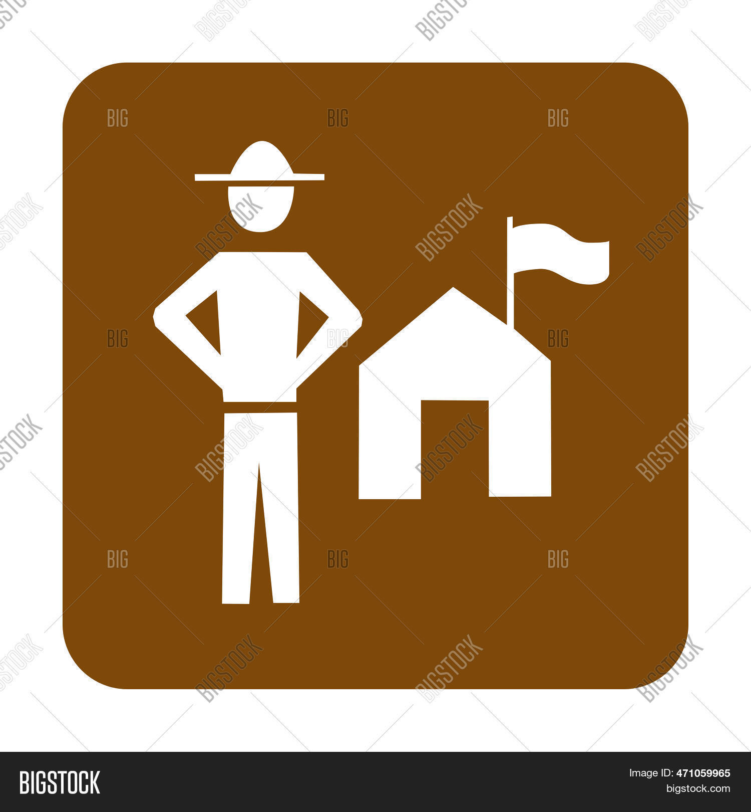 Rangers Station Symbol Image & Photo (Free Trial) | Bigstock