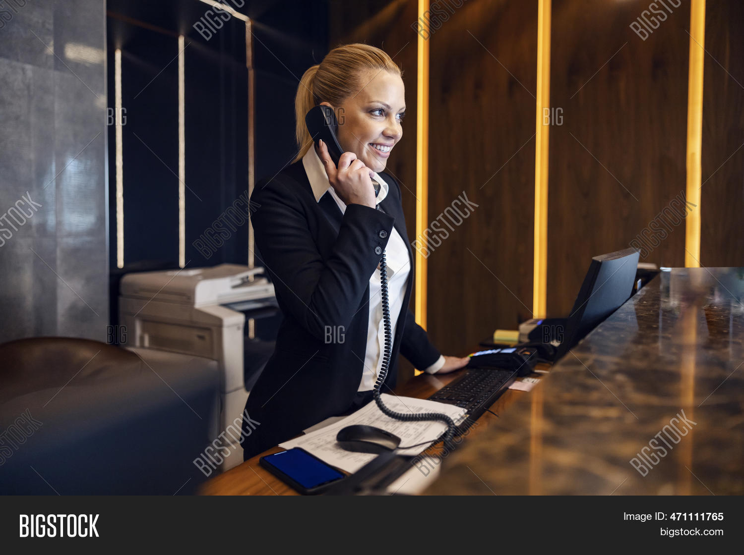 Friendly Receptionist Image & Photo (Free Trial) | Bigstock