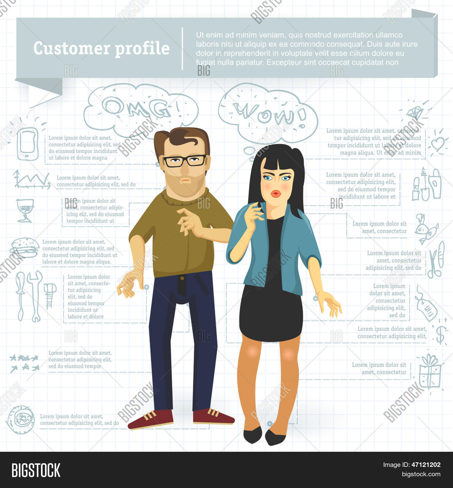 Customer Profile Vector & Photo (Free Trial) | Bigstock