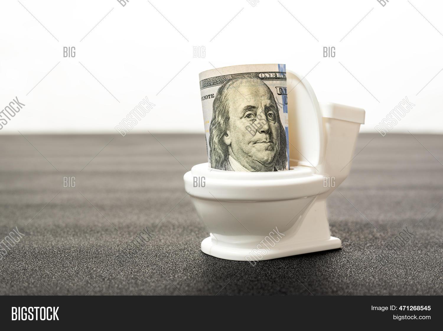Dollar Bill Toilet Image & Photo (Free Trial) | Bigstock