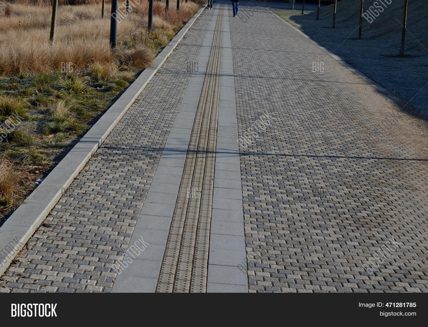 Lane Paving Forblind. Image & Photo (Free Trial) | Bigstock