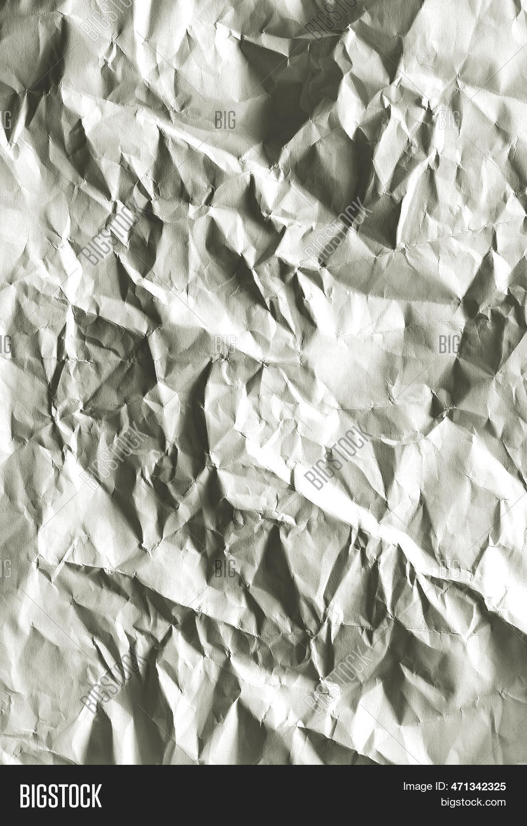 Wrinkled White Paper. Image & Photo (Free Trial) | Bigstock