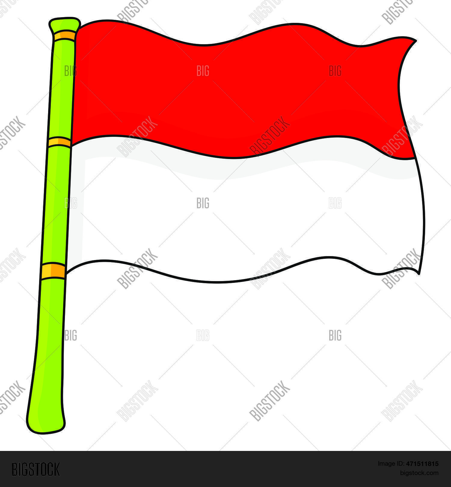 Indonesian Flag Red Vector & Photo (Free Trial) | Bigstock
