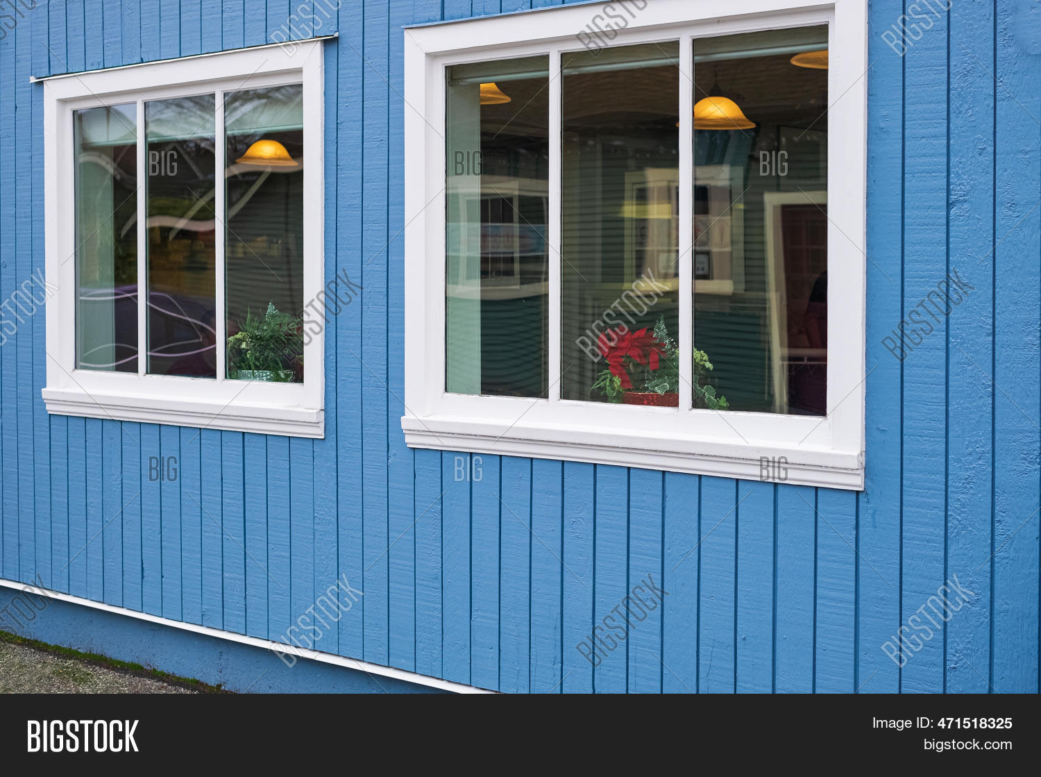 Two Windows White Wood Image & Photo (Free Trial) | Bigstock