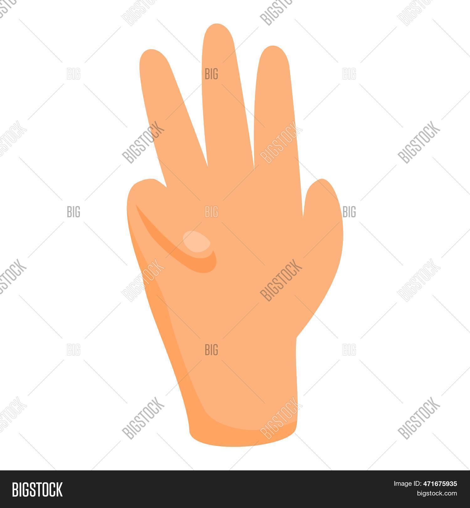 Four Fingers Hand Image & Photo (Free Trial) | Bigstock