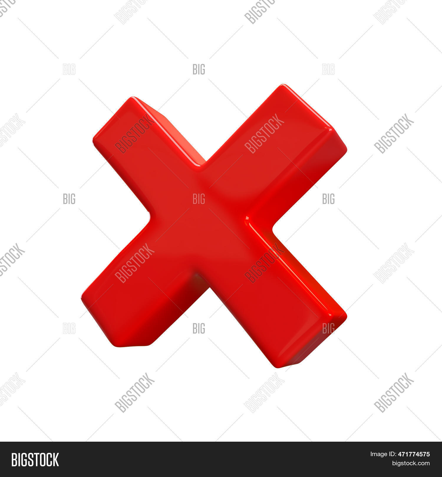Red Rejection Icon Image & Photo (Free Trial) | Bigstock