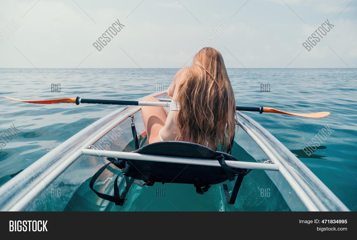 Woman Kayak Back View Image & Photo (Free Trial) | Bigstock