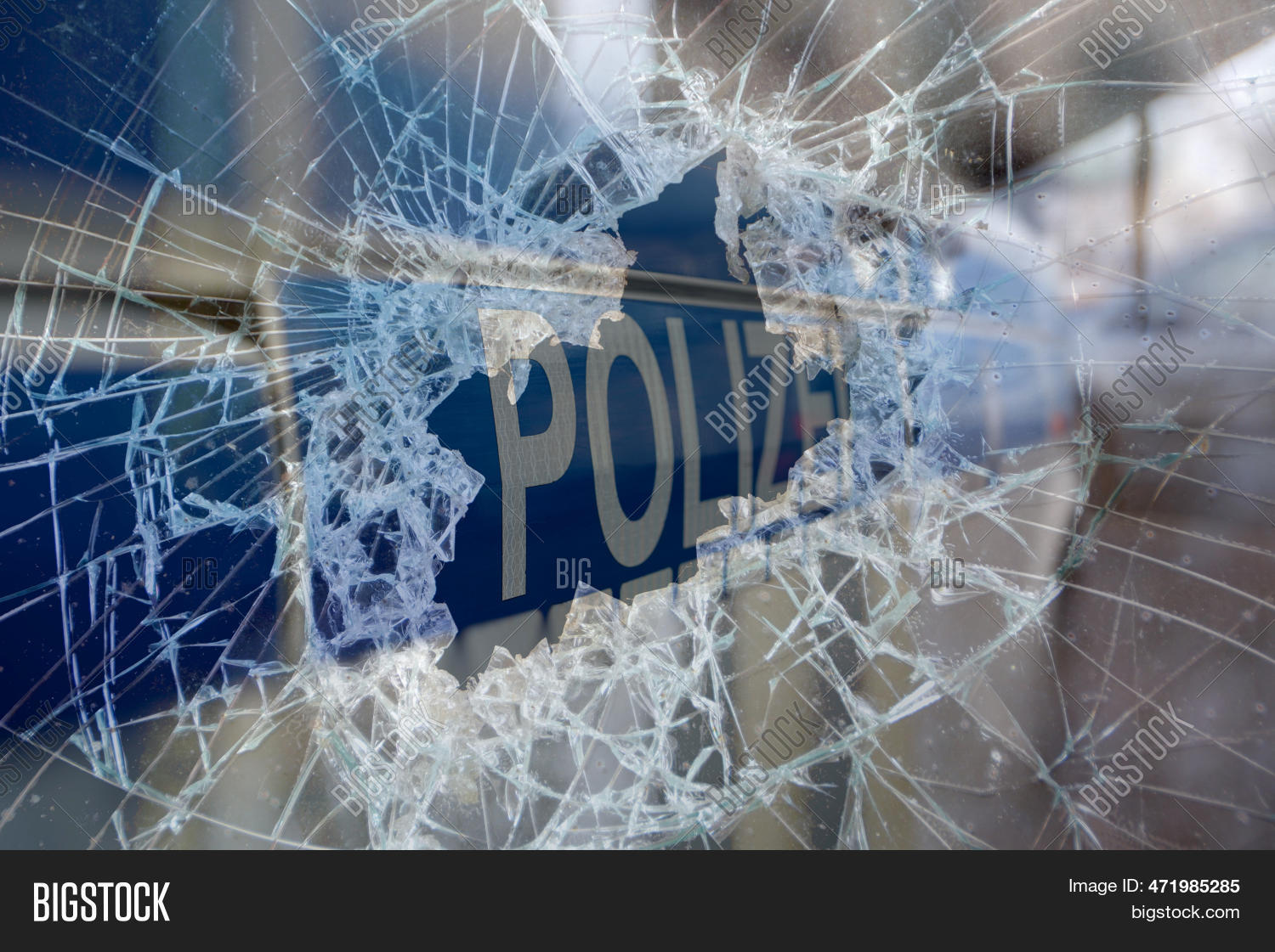 Broken Glass Police Image & Photo (Free Trial) | Bigstock