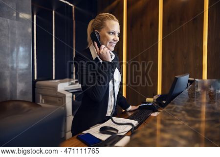Friendly Receptionist Image & Photo (Free Trial) | Bigstock