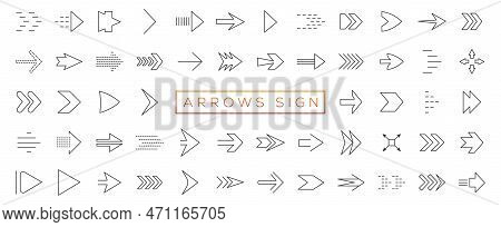 Set Arrow Icons. Vector & Photo (Free Trial) | Bigstock