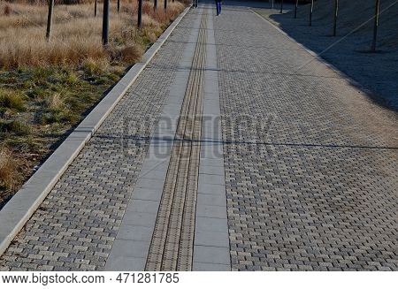 Lane Paving Forblind. Image & Photo (Free Trial) | Bigstock
