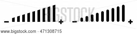 Set Volume Adjustment Vector & Photo (Free Trial) | Bigstock