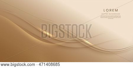 Abstract Gold Curved Vector & Photo (Free Trial) | Bigstock