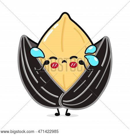 Cute Sad Sunflower Vector & Photo (Free Trial) | Bigstock