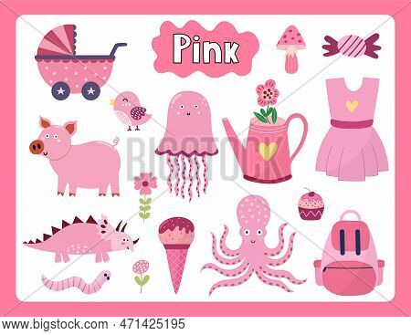 Set Pink Color Vector & Photo (Free Trial) | Bigstock