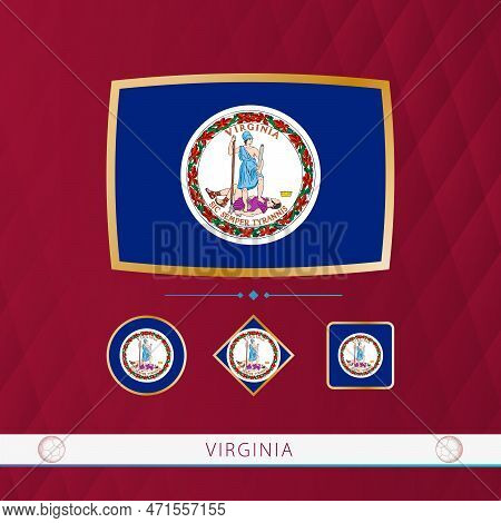 Set Virginia Flags Vector & Photo (Free Trial) | Bigstock