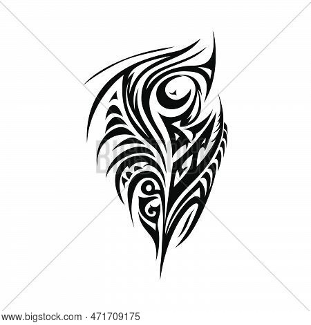 Maori Feather Tattoo