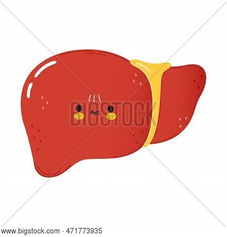 Cartoon Human Liver