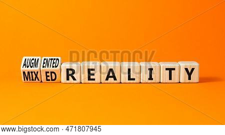 Augmented Or Mixed Reality Symbol. Concept Words Augmented Reality ...