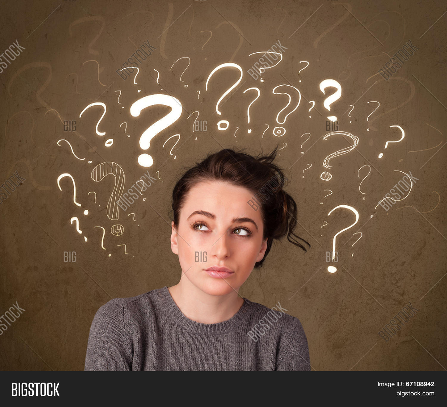 Teenage Girl Question Image & Photo (Free Trial) | Bigstock