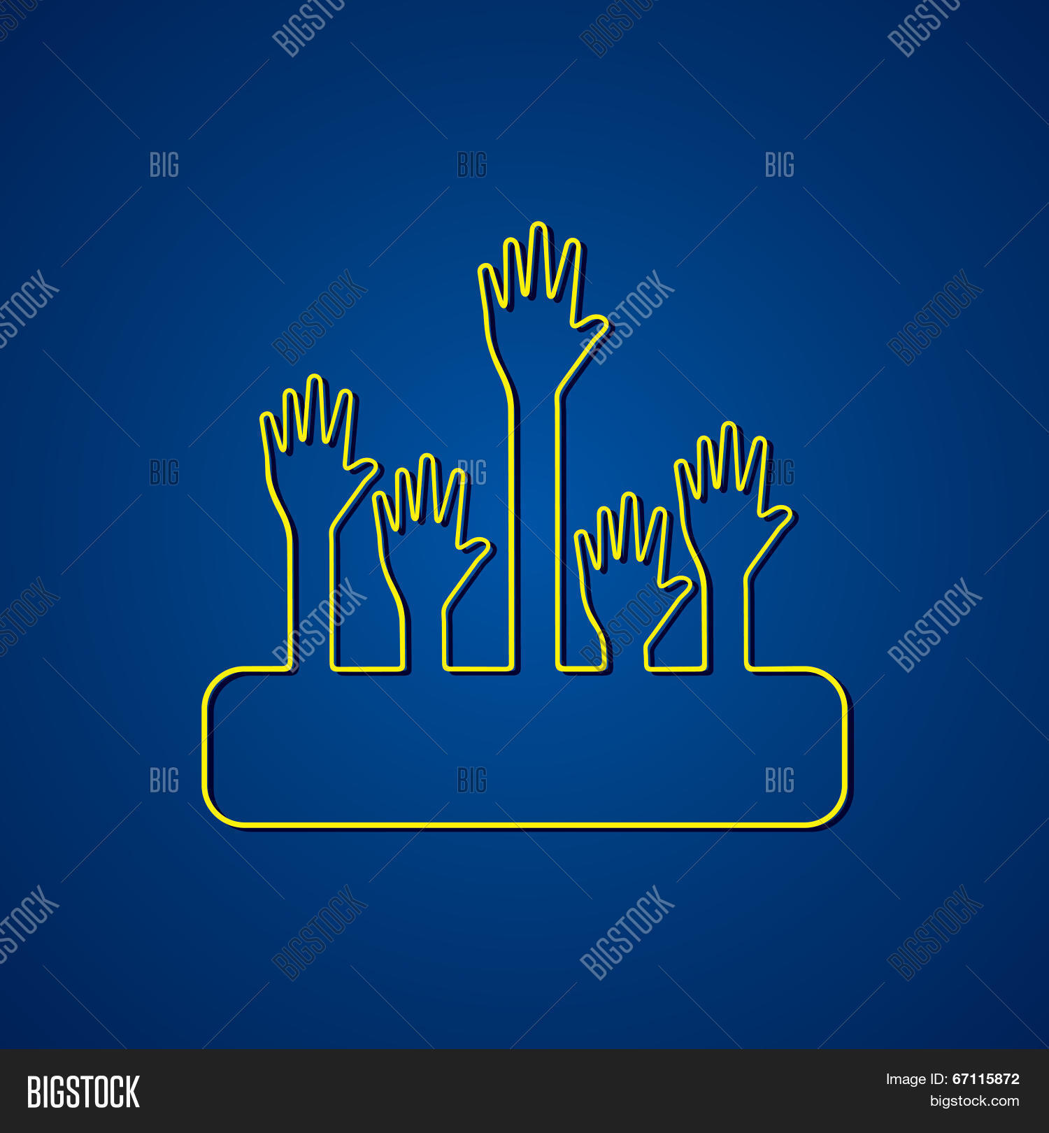 Helping Hand Design Vector & Photo (Free Trial) | Bigstock