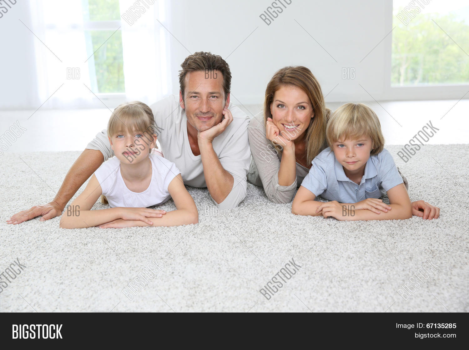 Happy Family Four Image & Photo (Free Trial) | Bigstock