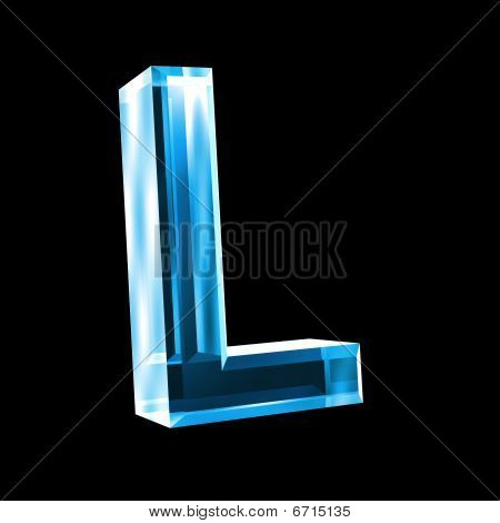 Letter L Blue Glass 3D Image & Photo (Free Trial) | Bigstock