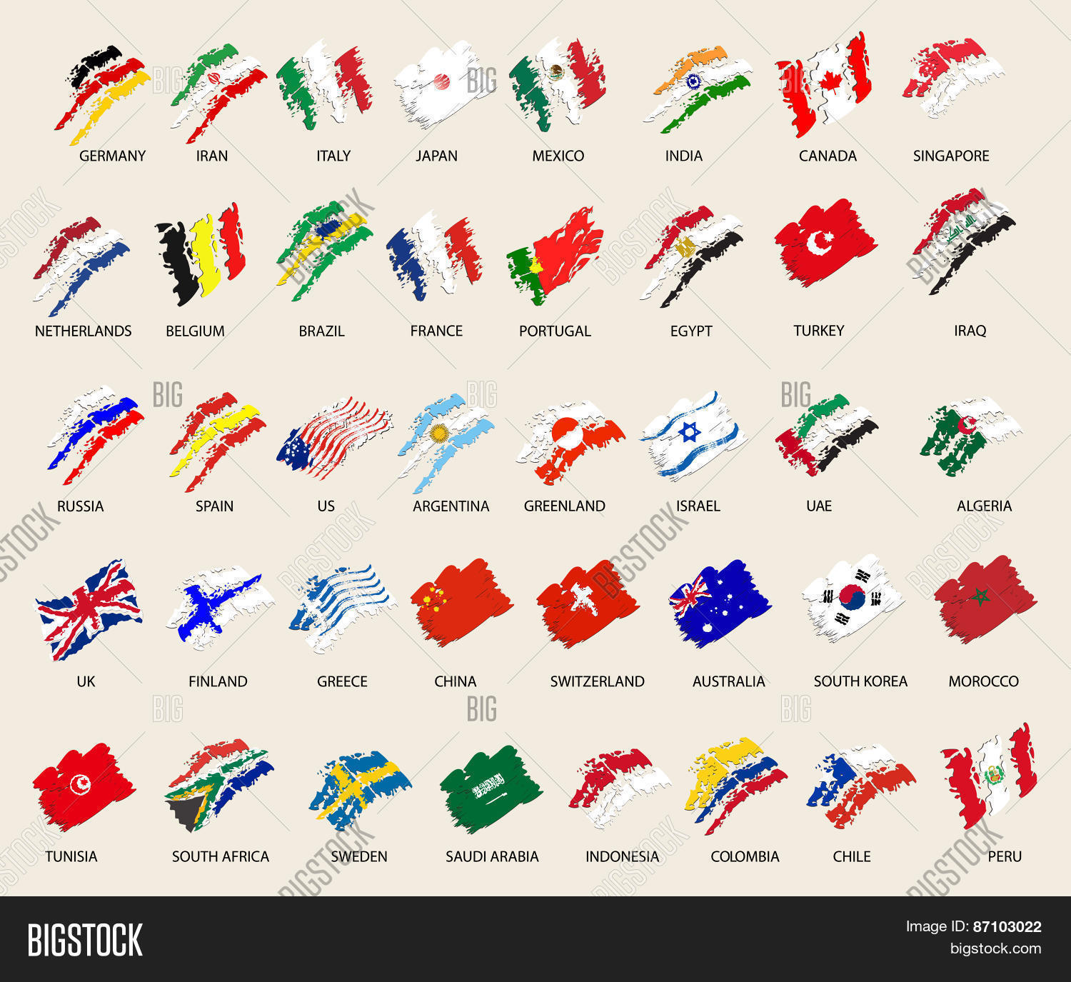 Set Stylized Images Vector & Photo (Free Trial) | Bigstock