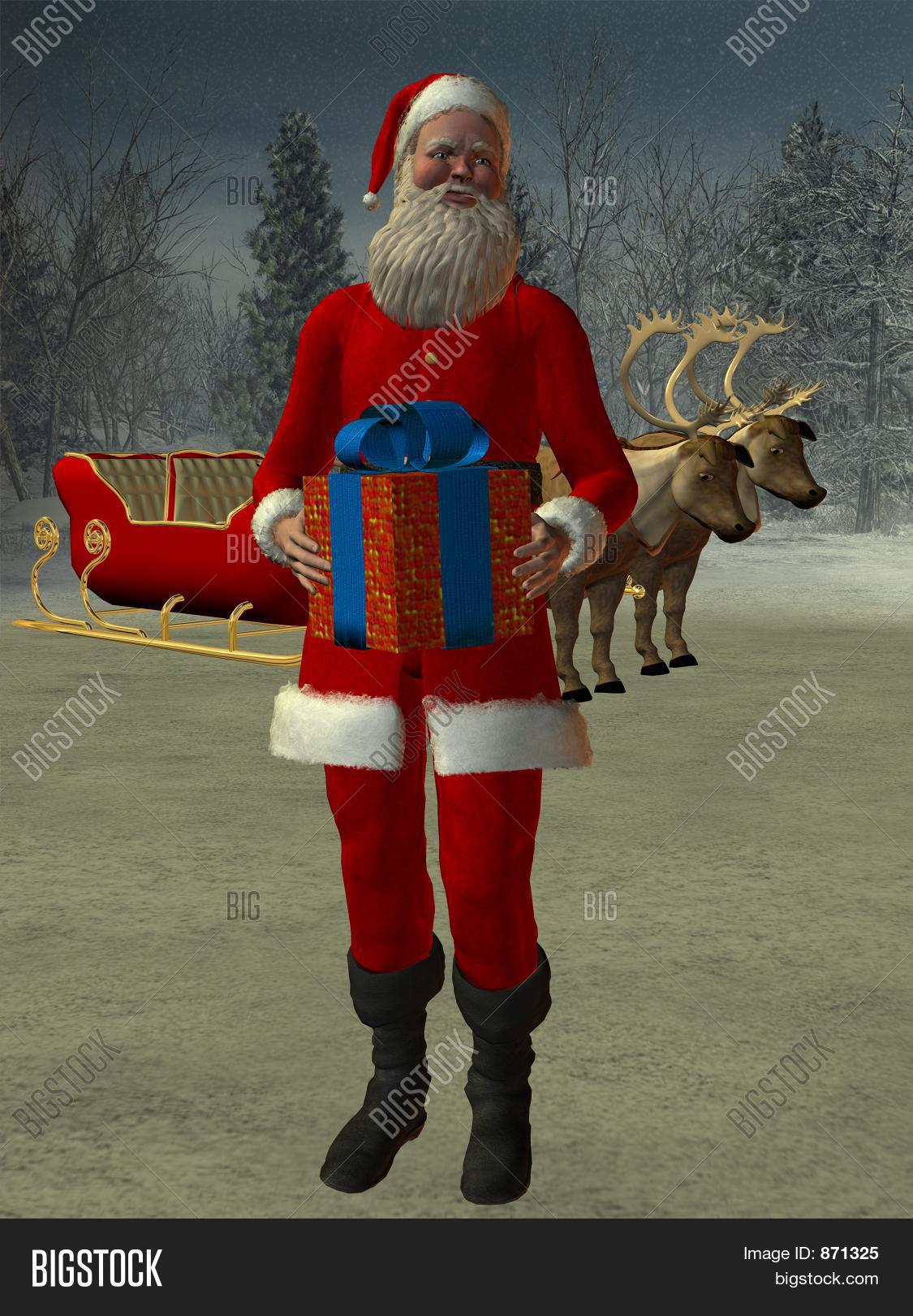 Santa Sled Image & Photo (Free Trial) | Bigstock