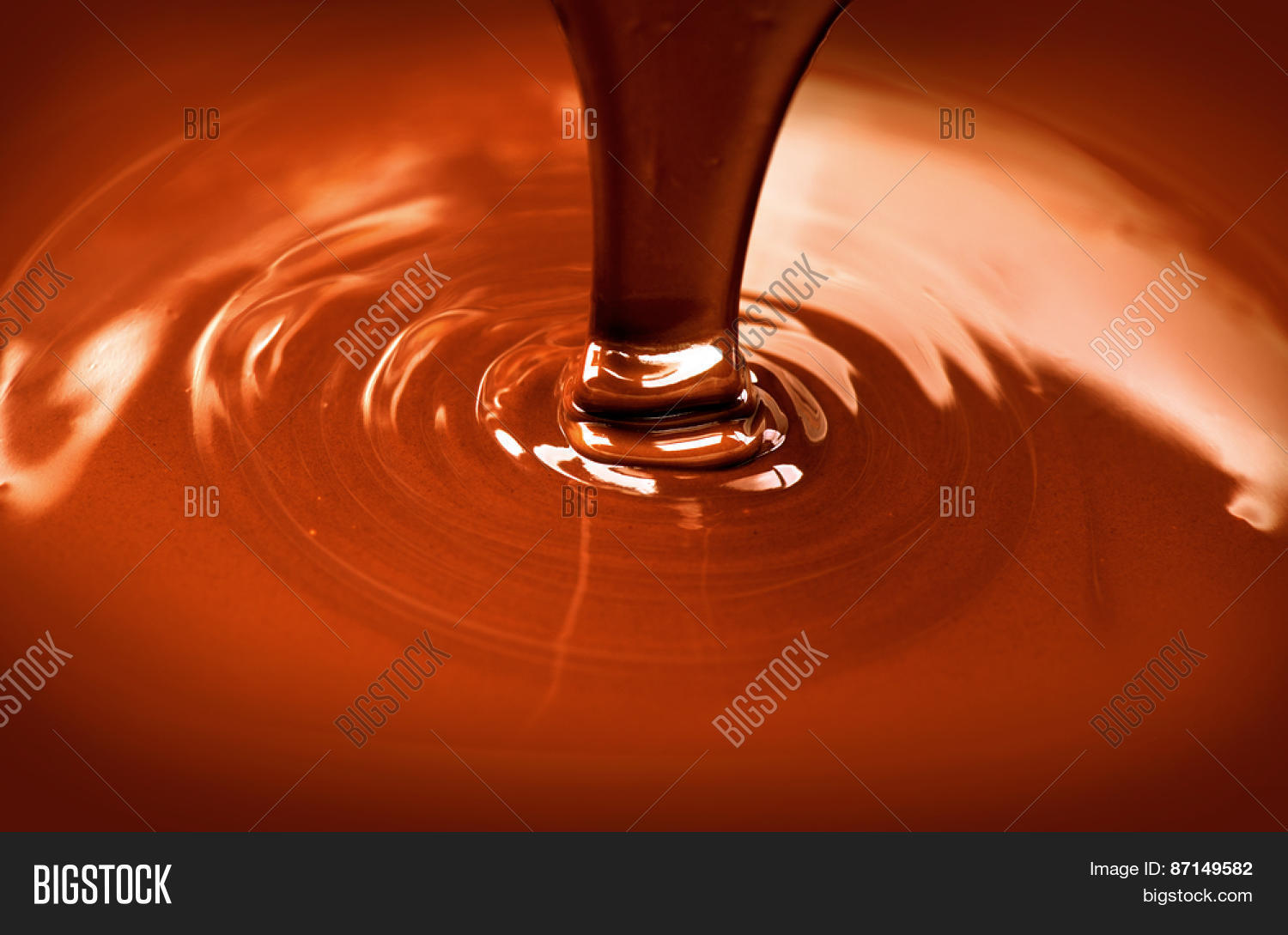 Chocolate Flow. Close Image & Photo (Free Trial) | Bigstock