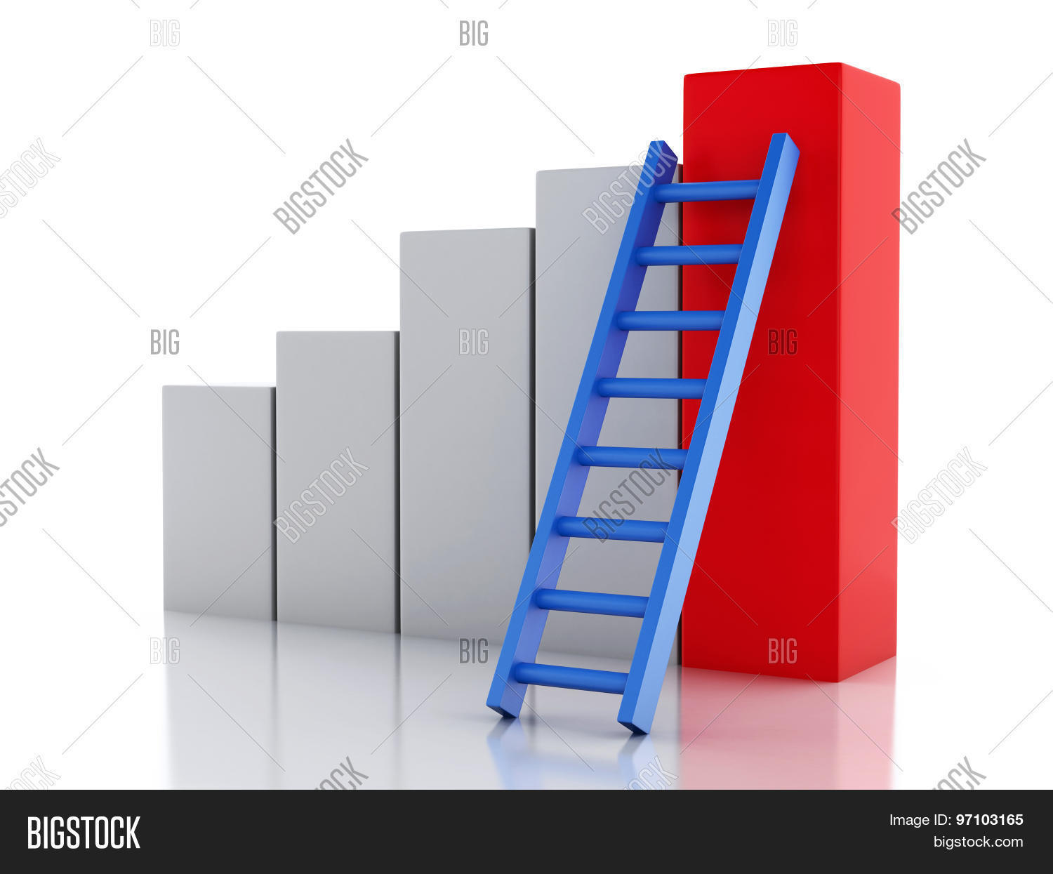 3D Statistic Graph Image & Photo (Free Trial) | Bigstock